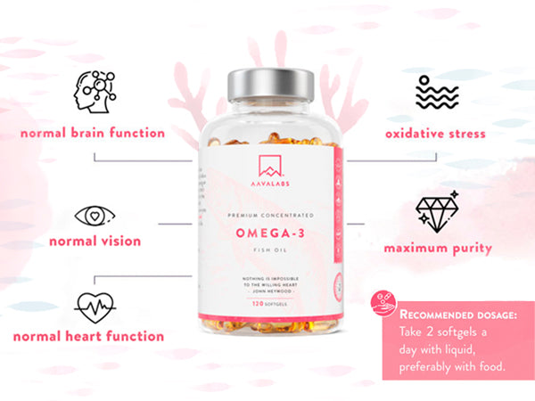 Omega 3 Premium Fish Oil with EPA and DHA | AAVALABS