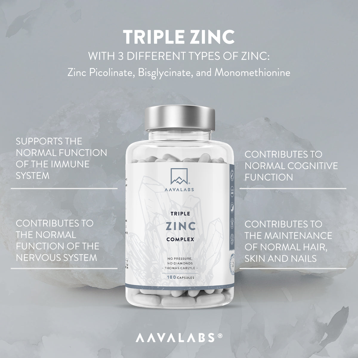 Brain Support Bundle - Omega 3, Zinc & B Complex | AAVALABS