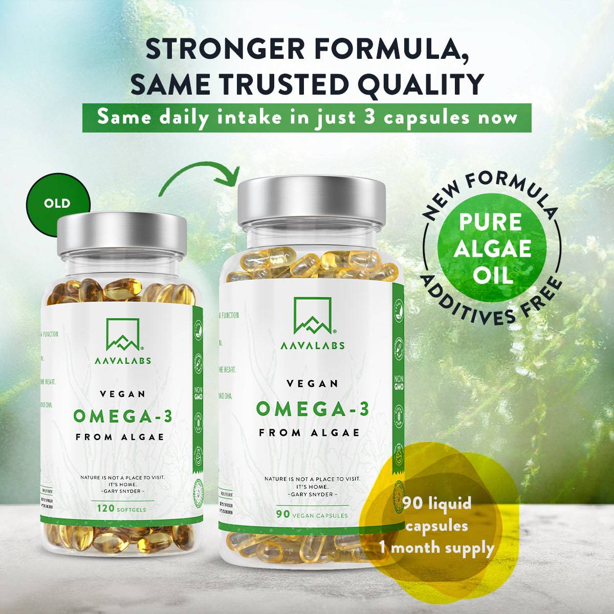 Omega 3 - Vegan Omega 3 Fishoil | AAVALABS